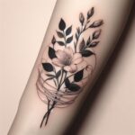25 June Birth Flower Tattoos: Roses & Honeysuckle Ink
