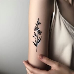 17 Meaningful July Birth Flower Tattoos: ArtNextTattoo