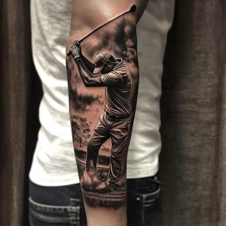 Unique 24 Golf Tattoo Ideas for Golf Lovers